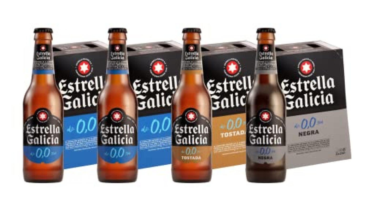 Cervezas Estrella Galicia 0,0 Pack Familia Sin alcohol Alimentación