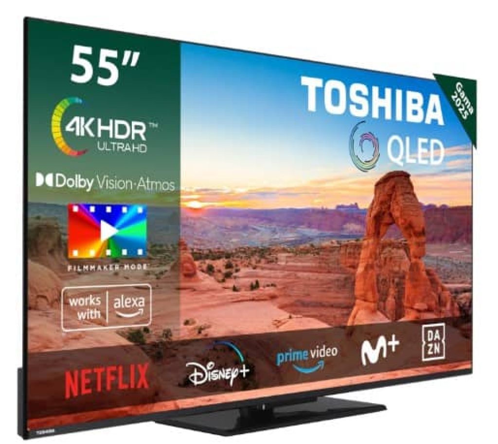 Toshiba 55QV3463DG, Smart TV 55 pulgadas, 4K, Ultra HD, QLED Electrónica