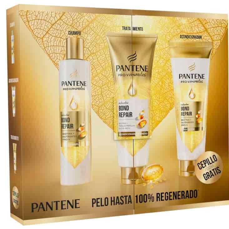 Pantene Pack Navidad Bond Repair Champú, Acondicionador Y Tratamiento ...